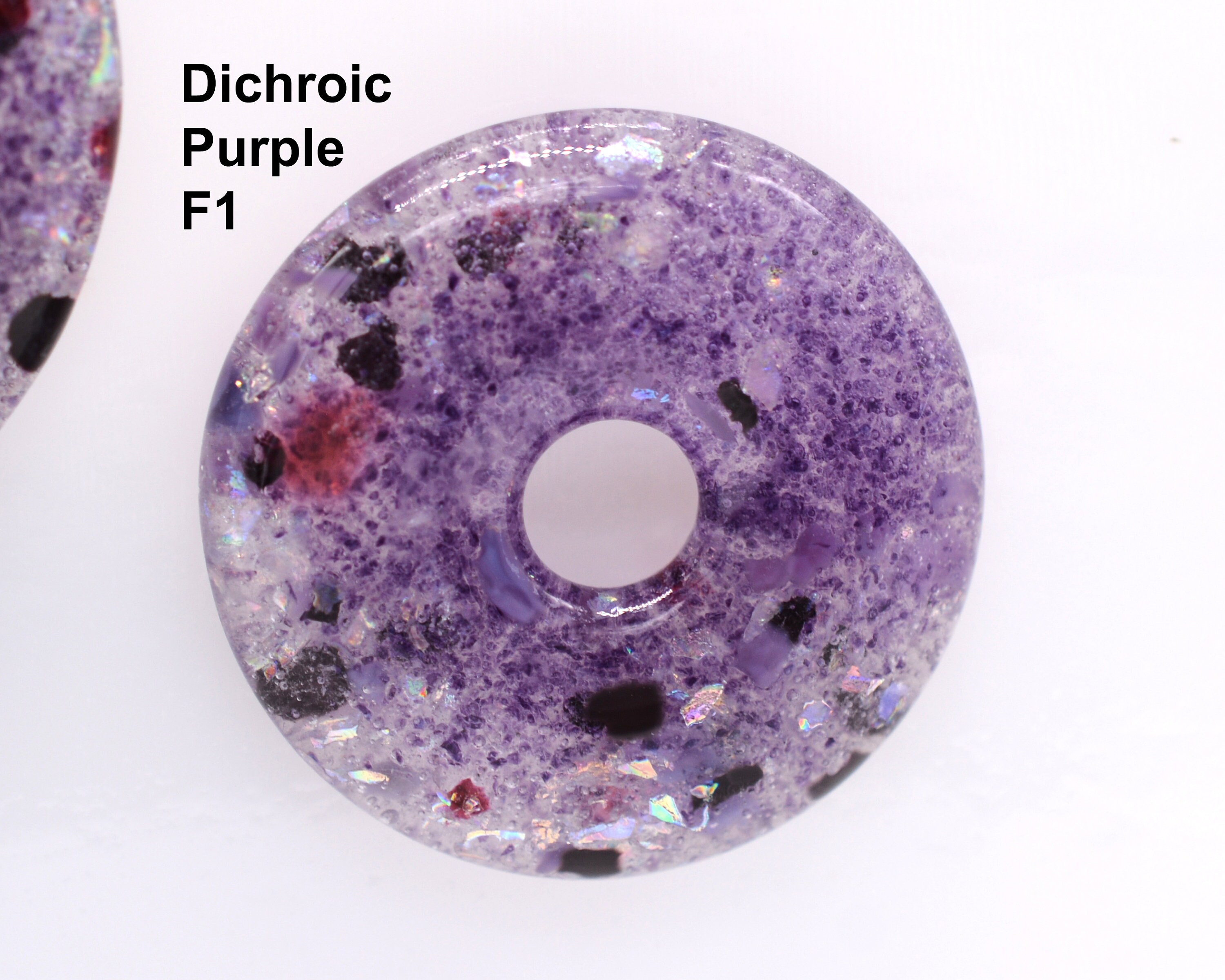 Fused Glass Disc, Dichroic Options - Etsy