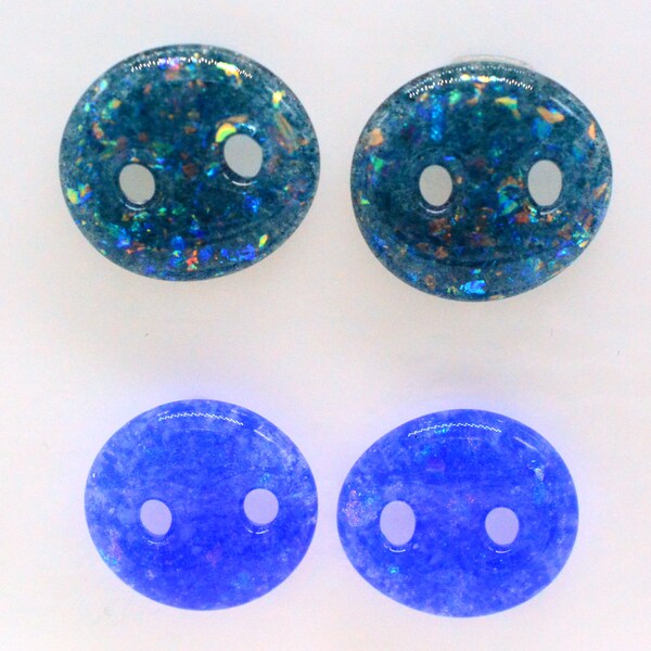 Blue Glass Buttons - Etsy