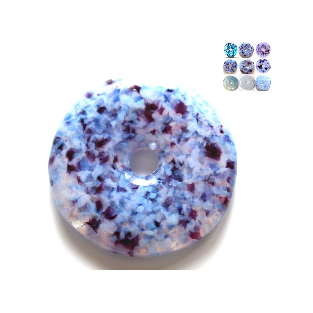 Fused Glass Disc, Blue and Purple Options - Etsy