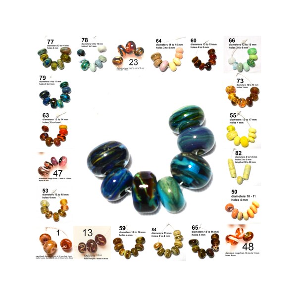 Lampwork Bead Sets - Etsy
