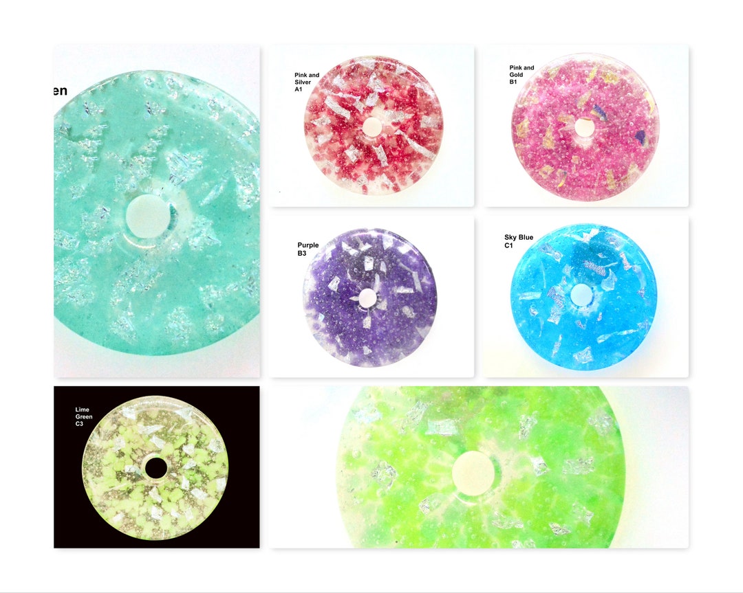 Fused Glass Disc, Dichroic Color Options - Etsy
