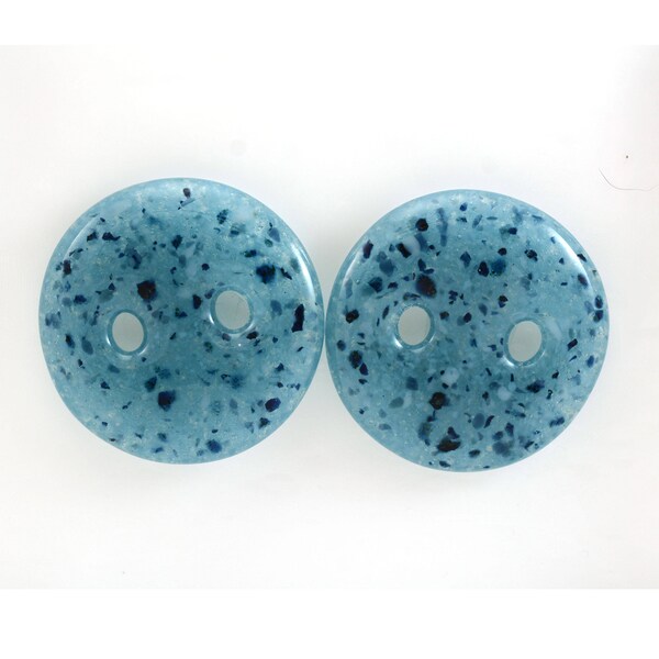 Blue Glass Buttons - Etsy
