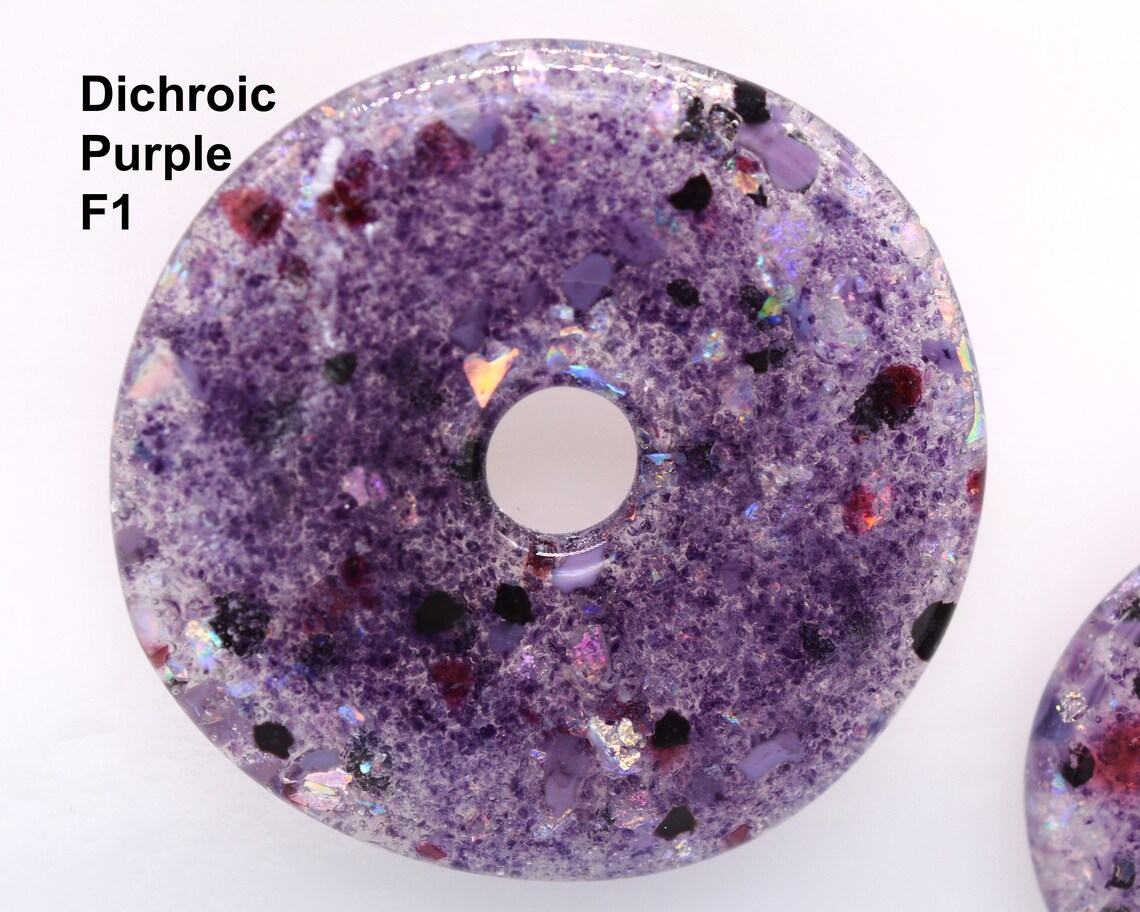 Fused Glass Disc, Dichroic Options - Etsy