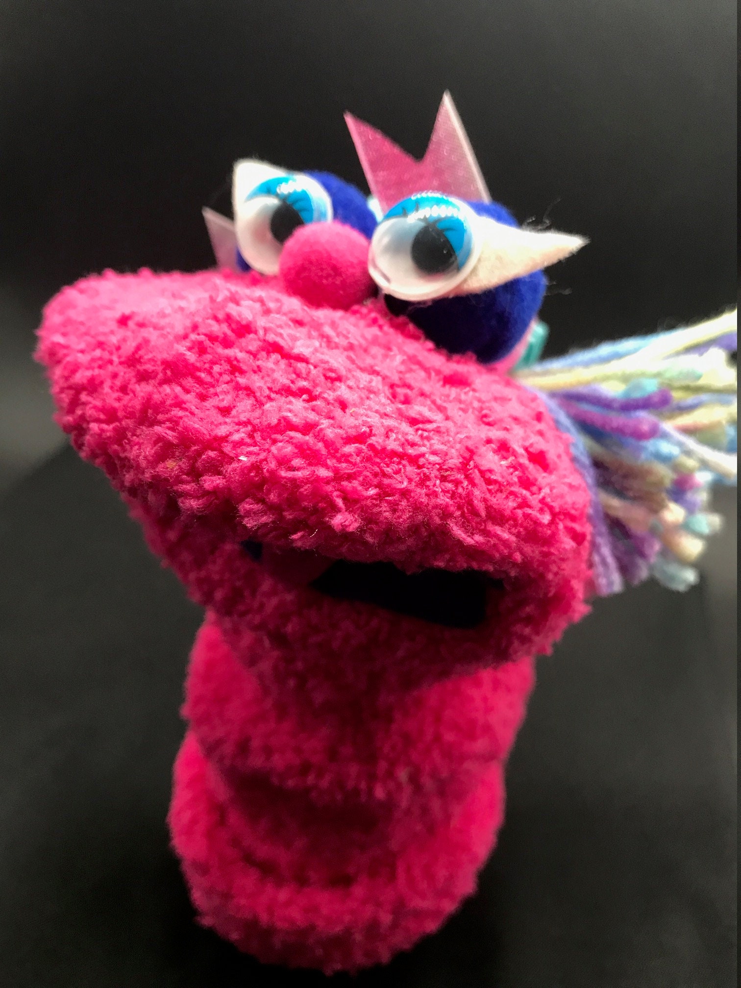 Sock Puppet Hot Pinky OOAK Sock Puppet FREE SHIPPING - Etsy
