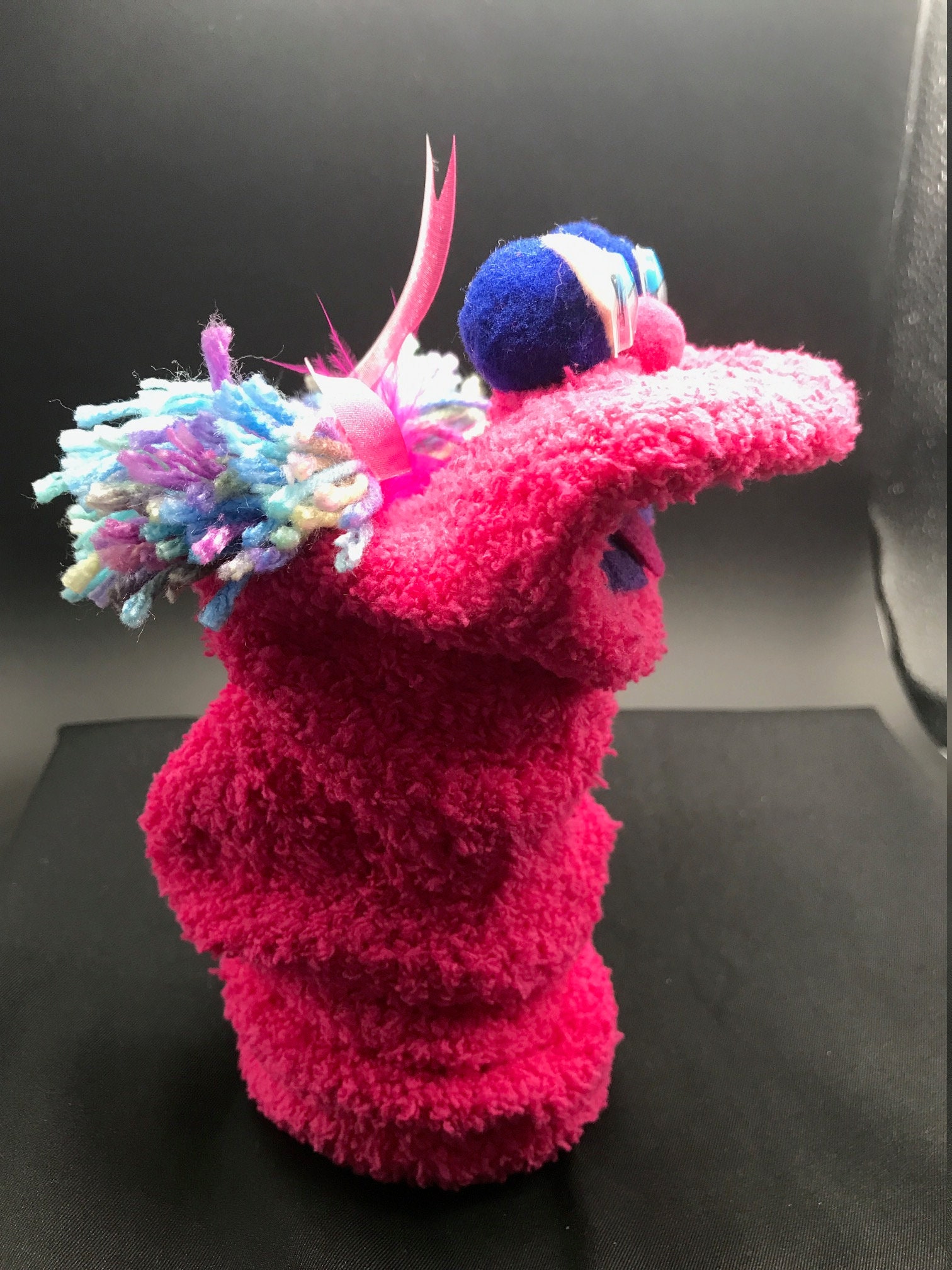 Sock Puppet Hot Pinky OOAK Sock Puppet FREE SHIPPING - Etsy