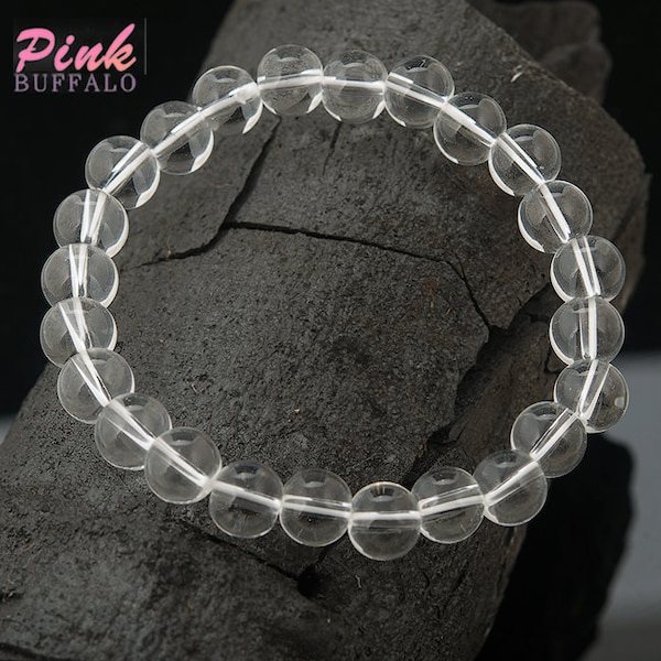 Natural Clear Quartz Bracelet for Men - Etsy