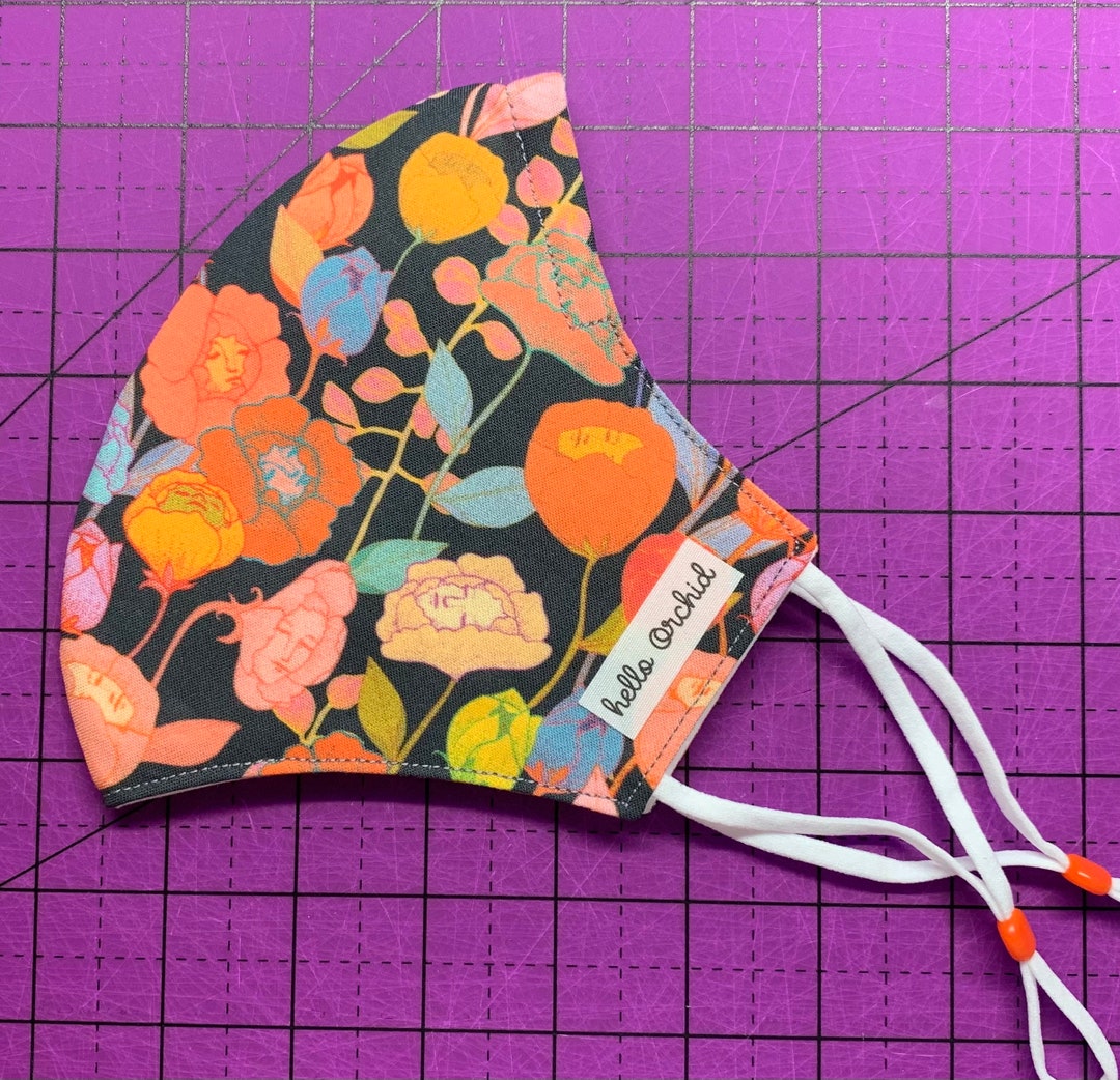 Poppies W/ Faces Mask - Etsy