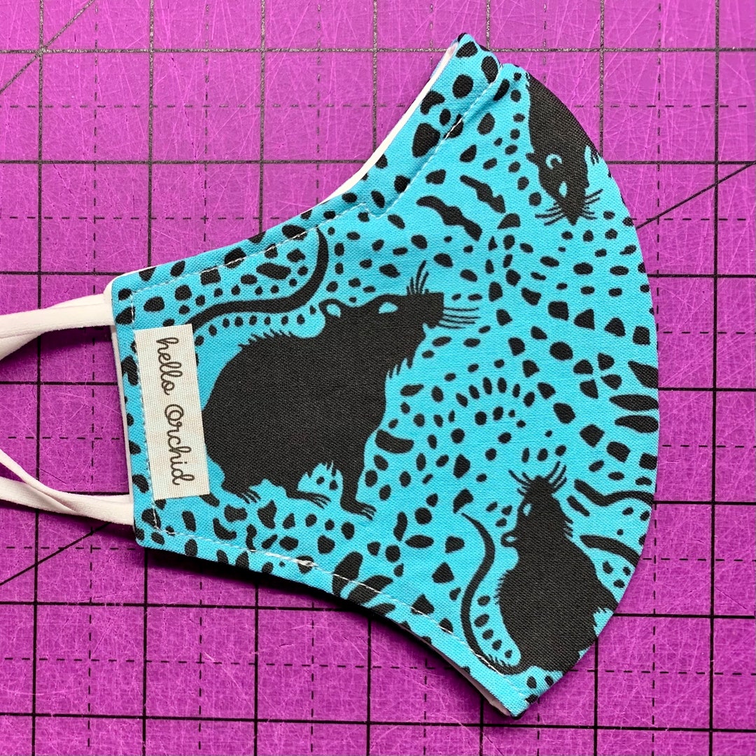 Rats on Blue Mask - Etsy