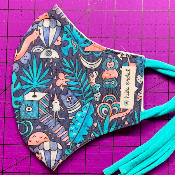 Surrealist Face Mask - Etsy