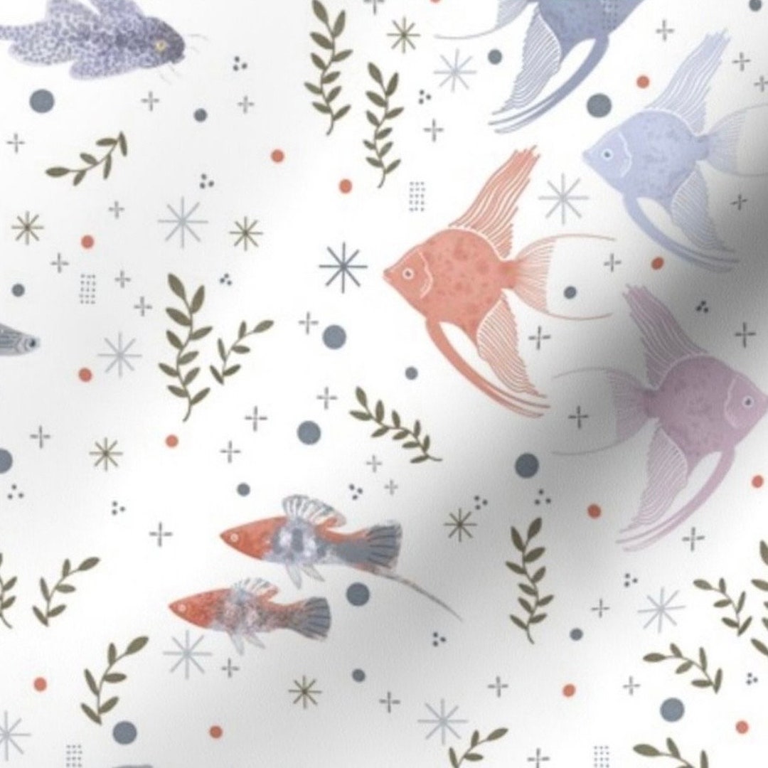 Face Mask Whimsical Aquarium Fish - Etsy