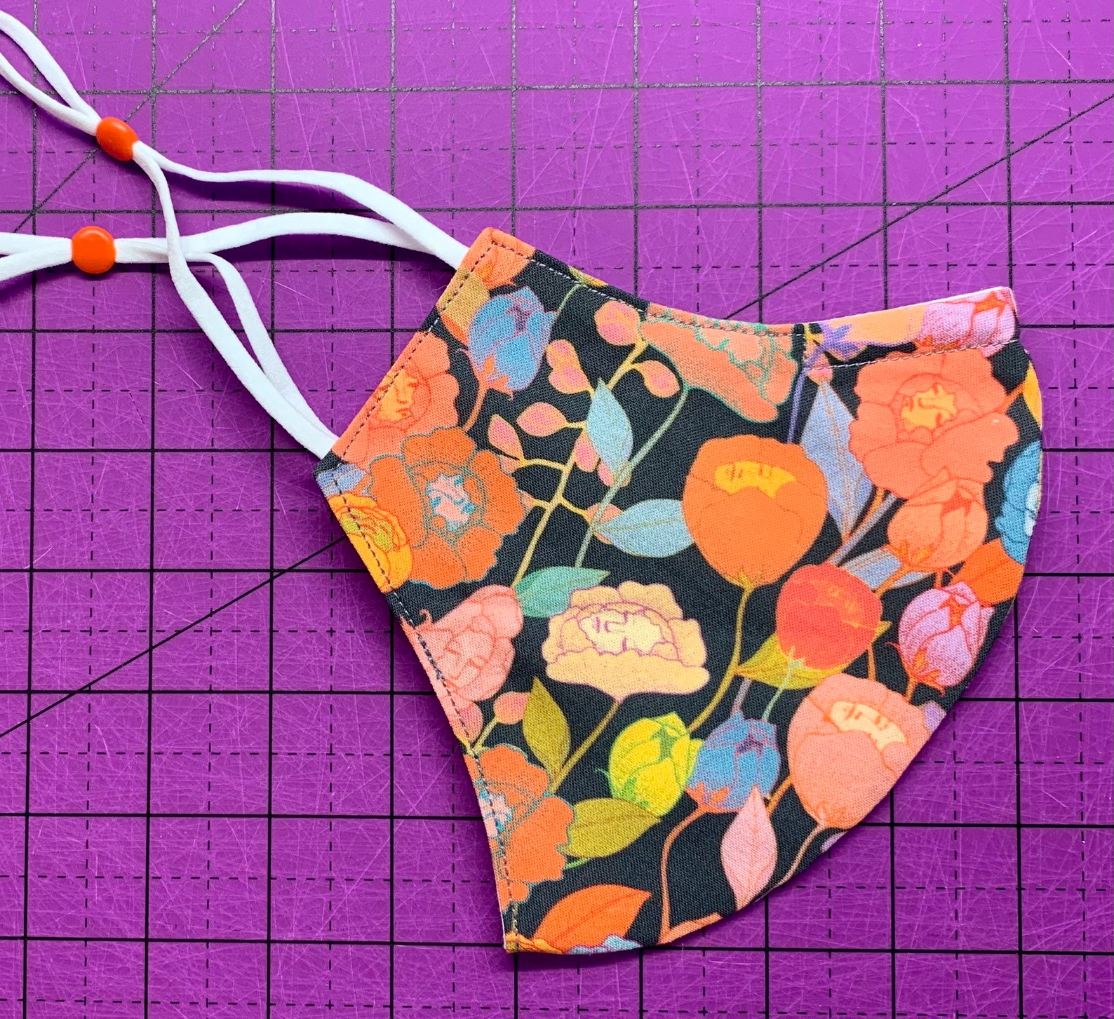 Poppies W/ Faces Mask - Etsy