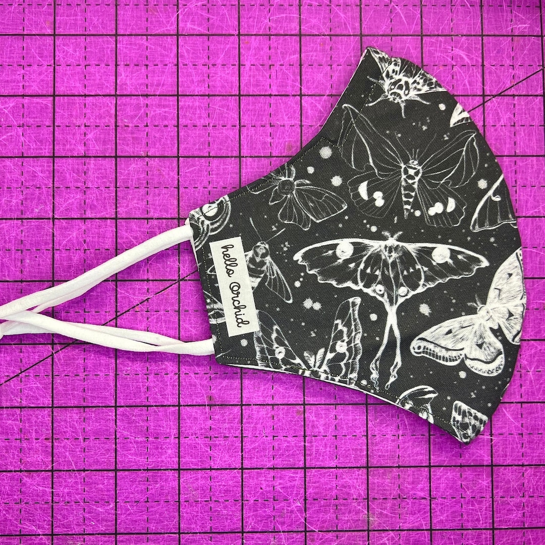 Face Mask - Moths - Etsy