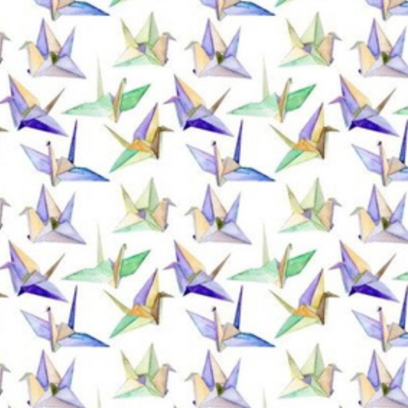 Face Mask Watercolor Origami Cranes - Etsy