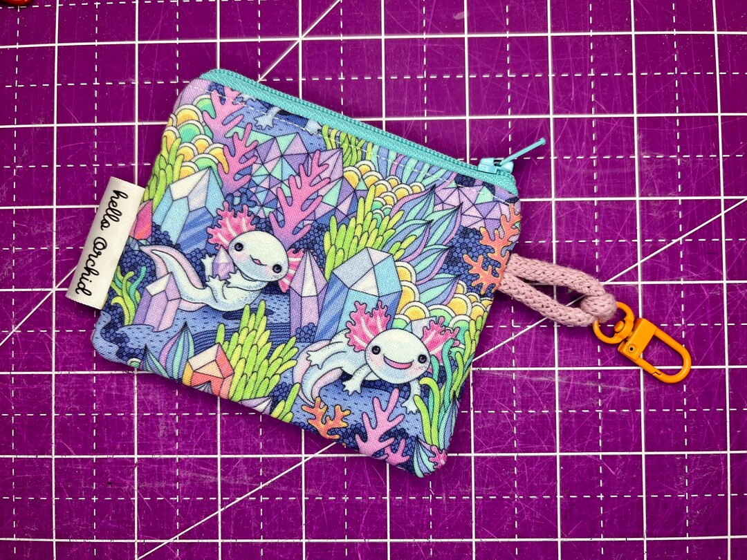 Axolotl Coin Purse Pouch - Etsy