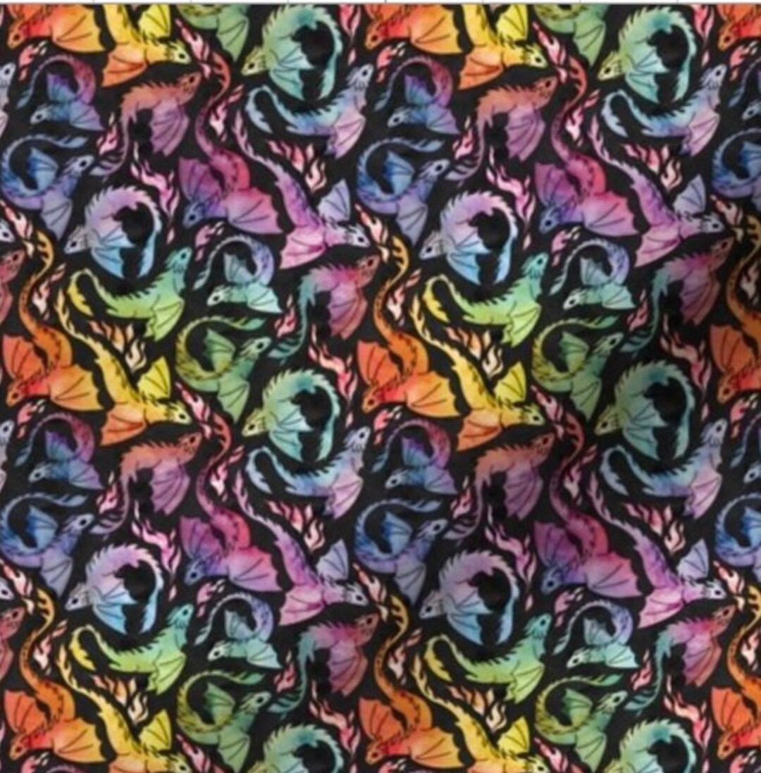 Dragons Dark Rainbow Face Mask - Etsy