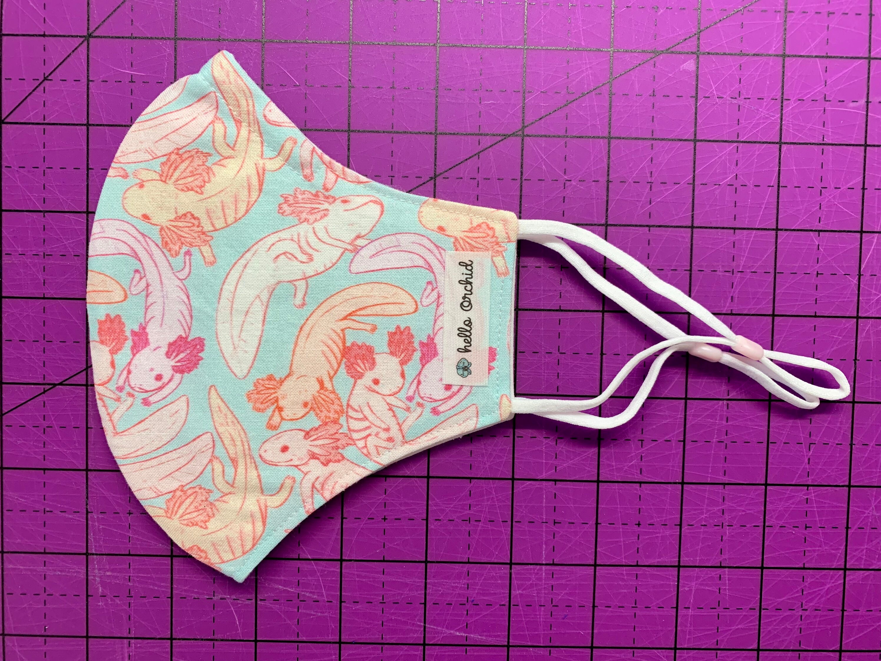 Axolotl Face Mask - Etsy