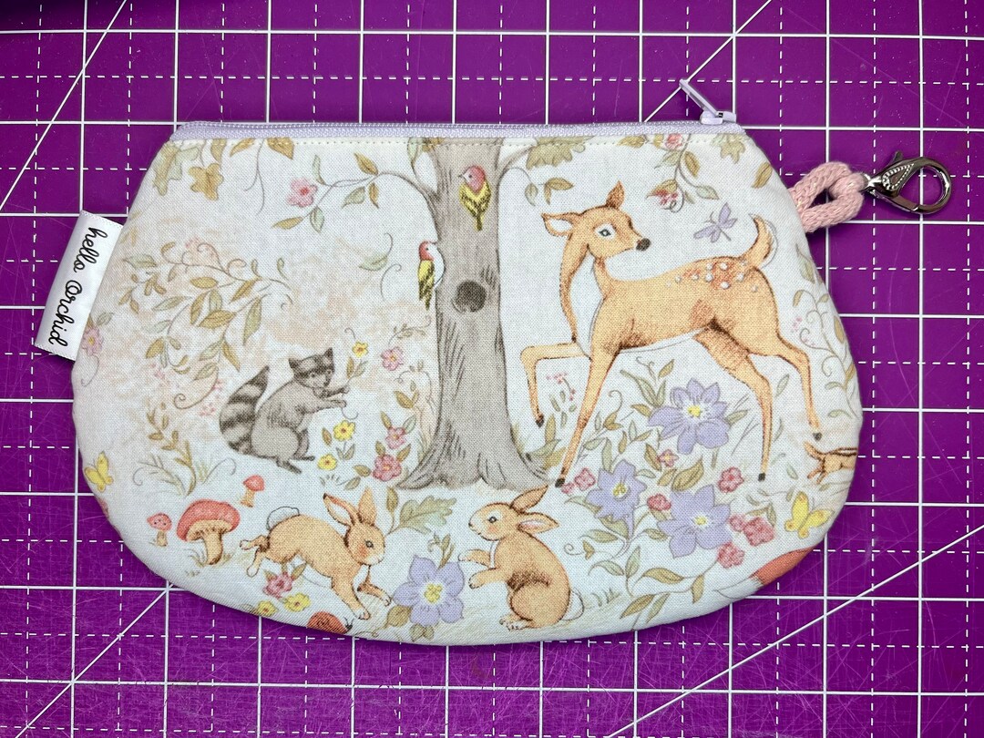 Woodland Animals Pouch/clutch, Makeup Bag, Etc. - Etsy