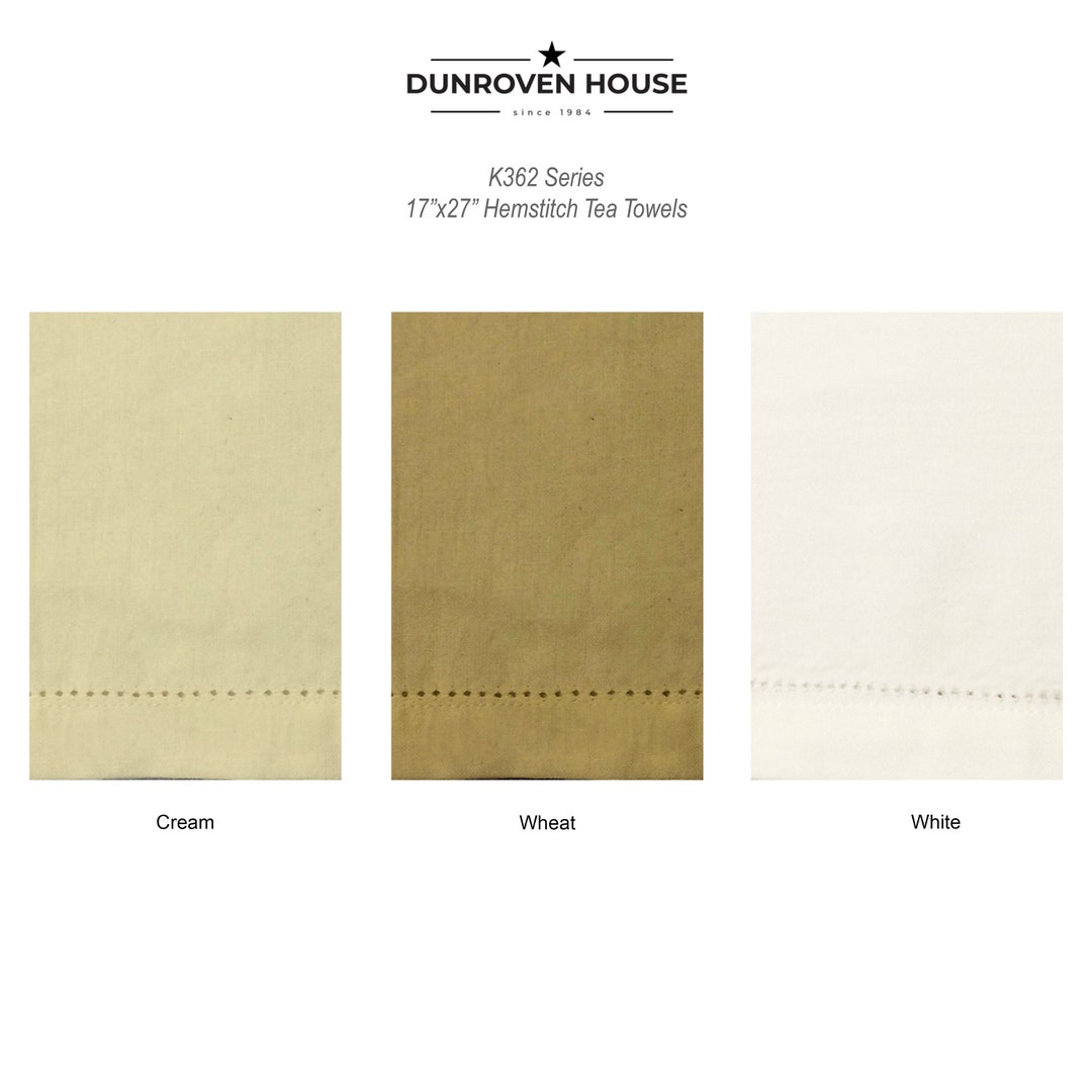 Dunroven House K362 Solid Color 17" X 27" 75 Cotton/25 Linen Blend ...