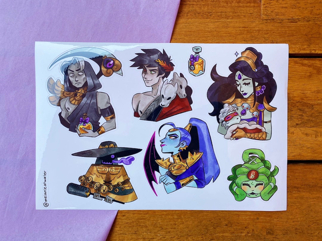 Hades Chthonic Friends! Sticker Sheet - Etsy