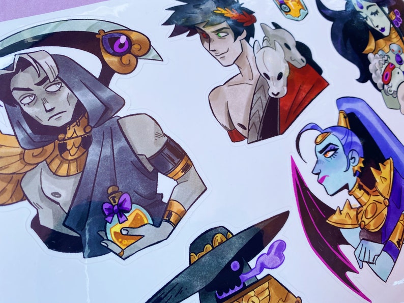 Hades Chthonic Friends! Sticker Sheet - Etsy