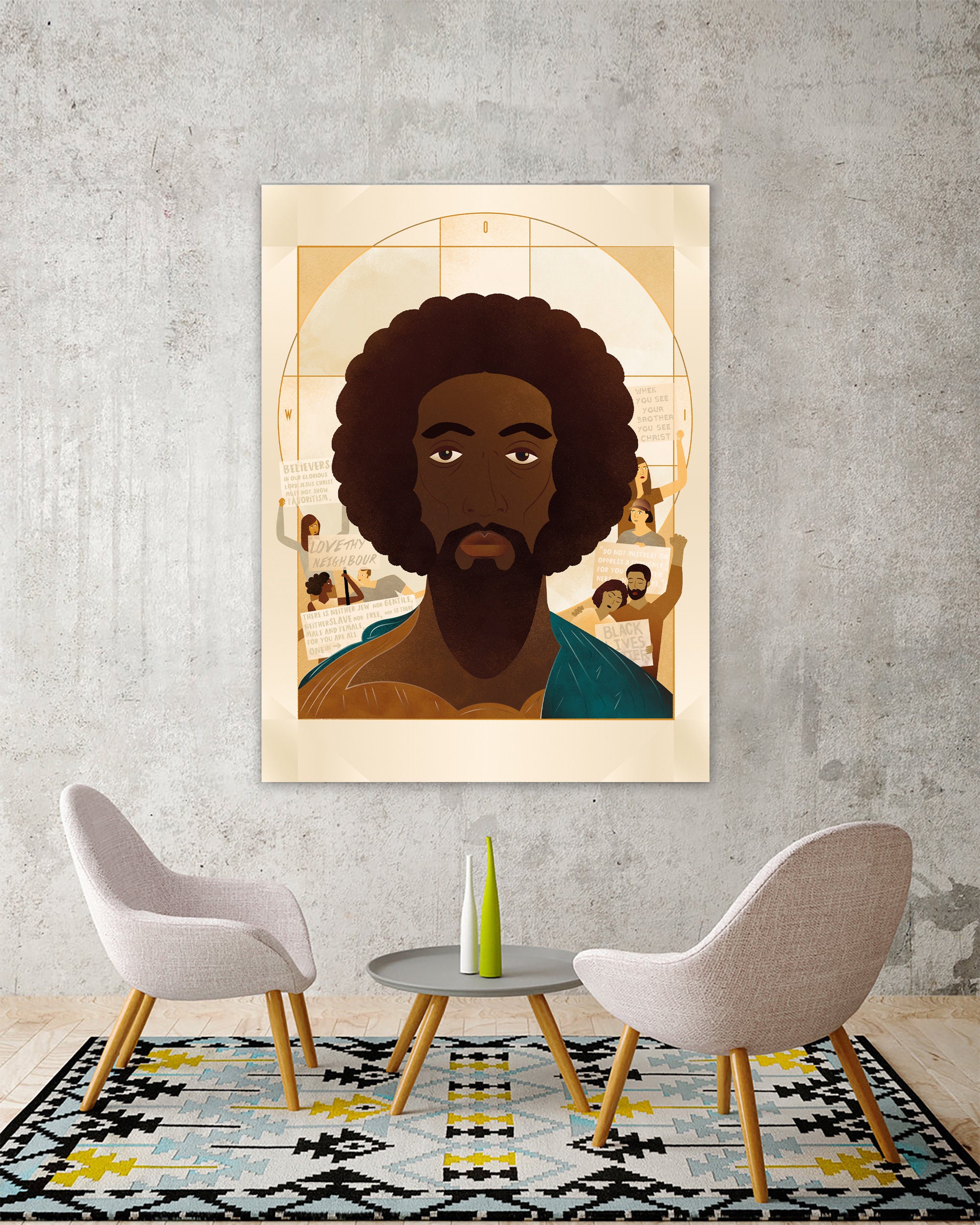 Black Jesus Icon | Etsy