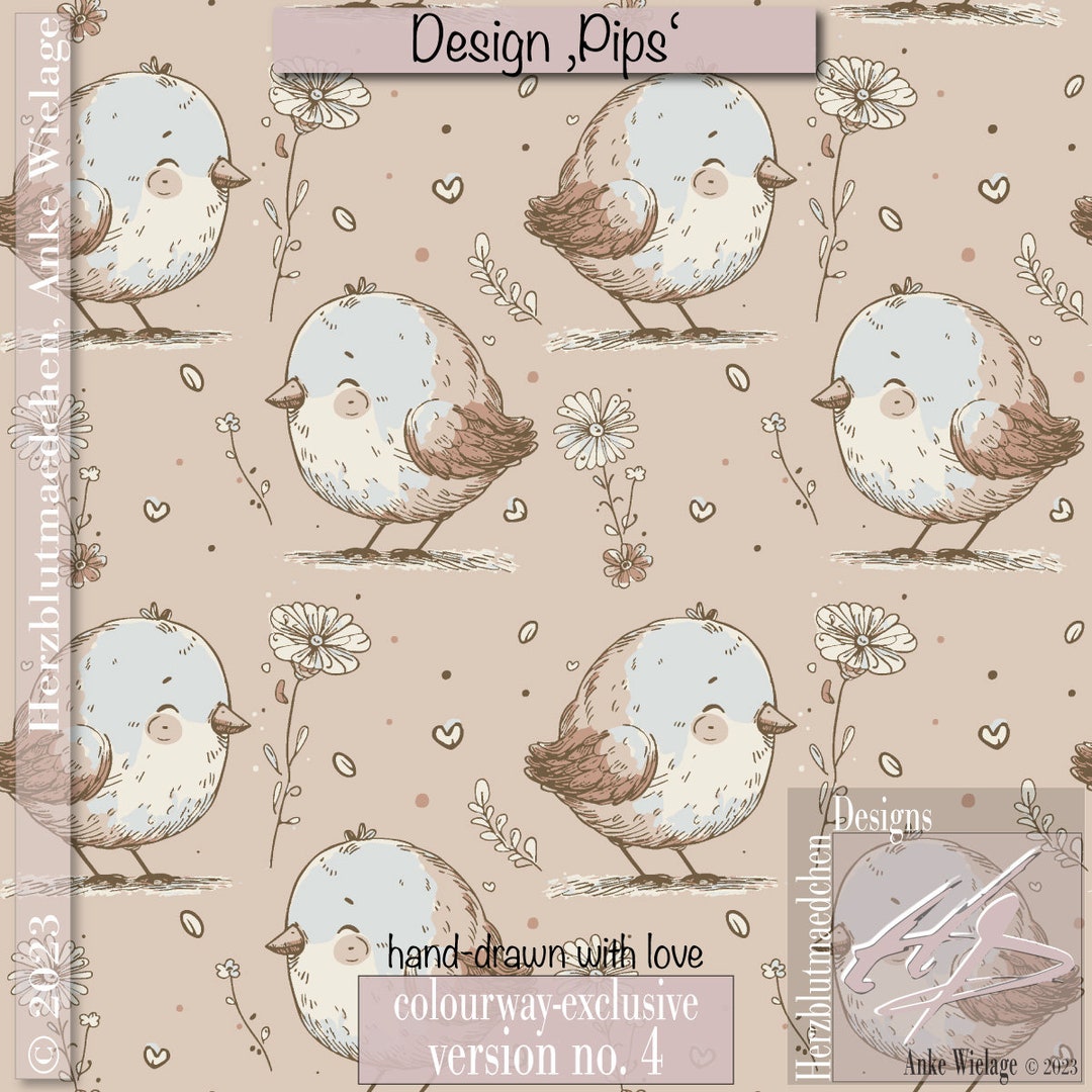 Design Pips Colourway Exclusive Design Version No.4 bird, Spring ...