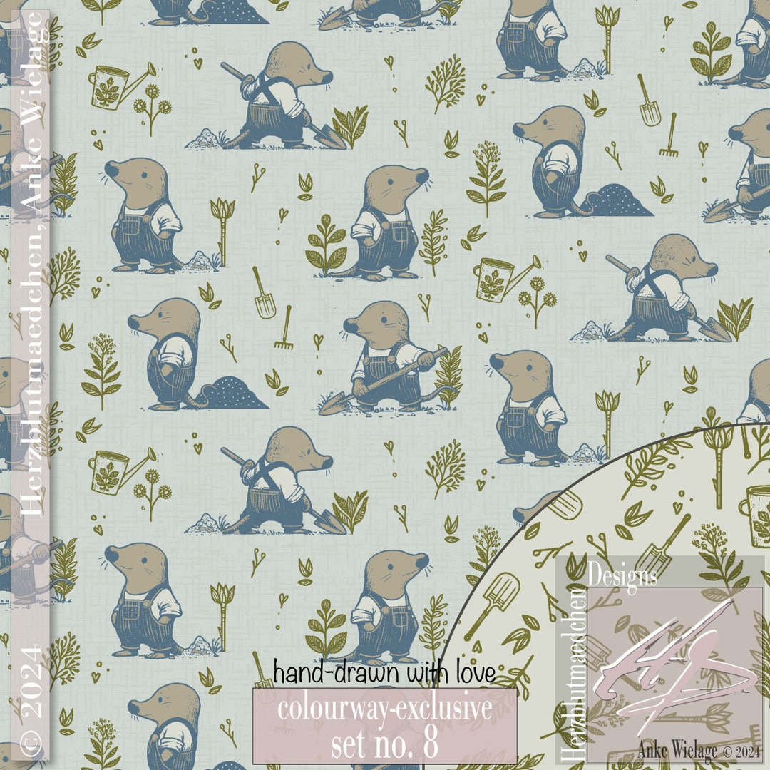 KALLI Colourway Exclusive Design Set two Designs No.8 mole, Spring ...