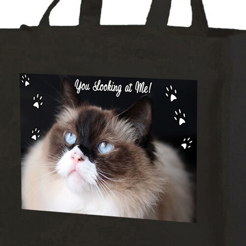 Hippie Bag Black Hobo Purse Crossbody Bag Tabby Cat Lover Gift | Etsy