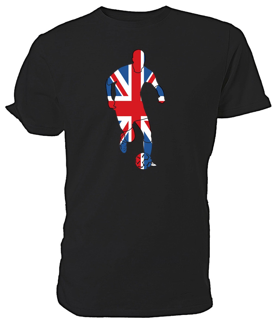 Best of British Union Jack Flag Football T Shirt. Classic - Etsy