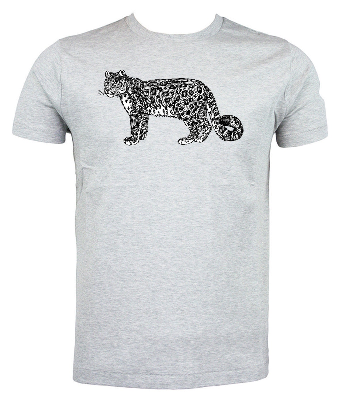 Snow Leopard T shirt choice of sizes and colours Black and - Etsy 日本
