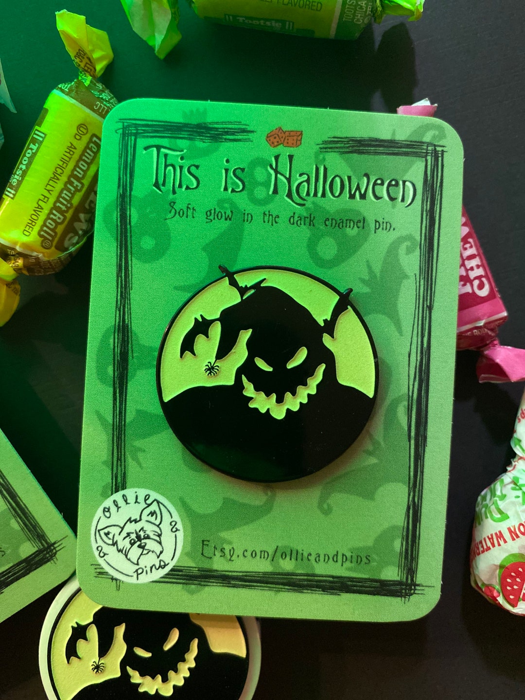 This is Halloween Glow in the Dark Soft Enamel Pin - Etsy