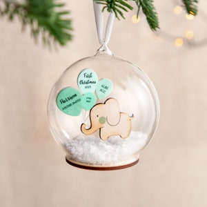 First Christmas Baby Details Bauble - Etsy UK