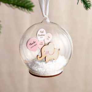First Christmas Baby Details Bauble - Etsy UK
