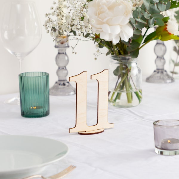 Wooden Table Numbers - Etsy UK