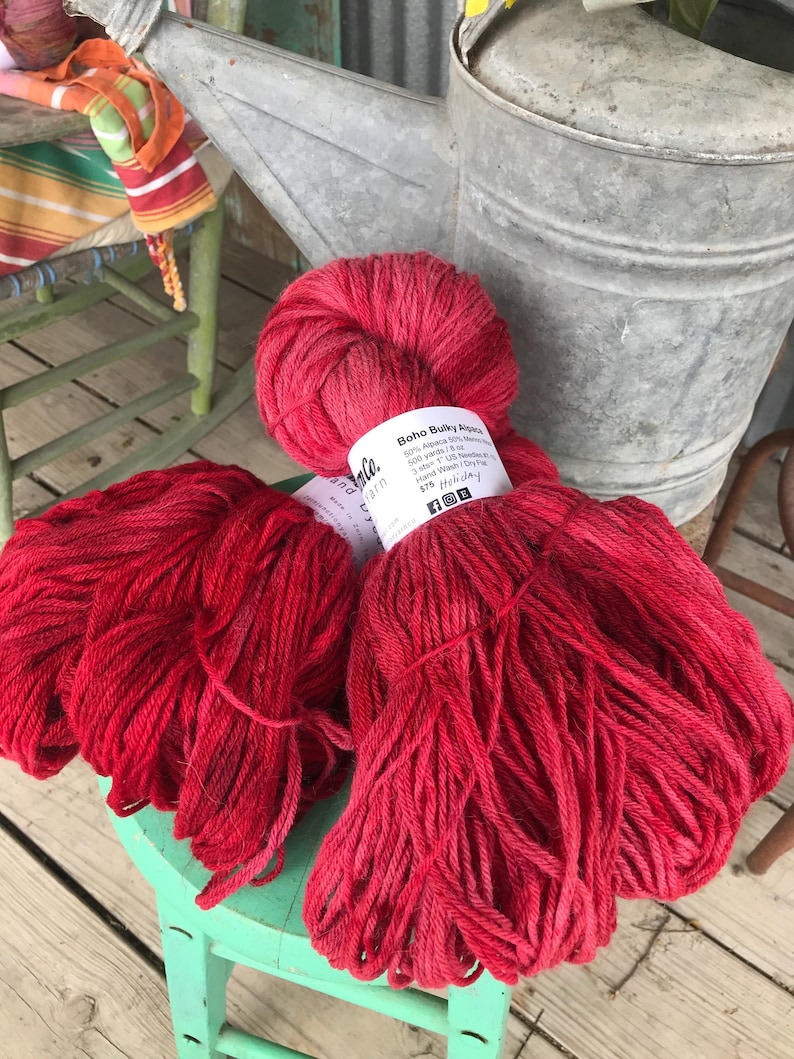 Boho Bulky Alpaca & Merino Wool or Bobcat Bulky - Etsy