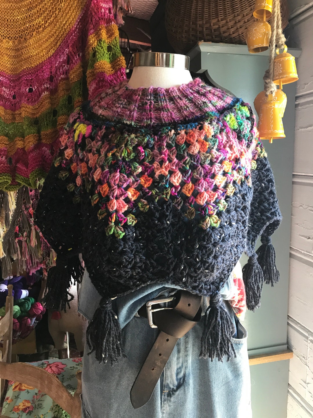 Northern Lights Poncho - Etsy