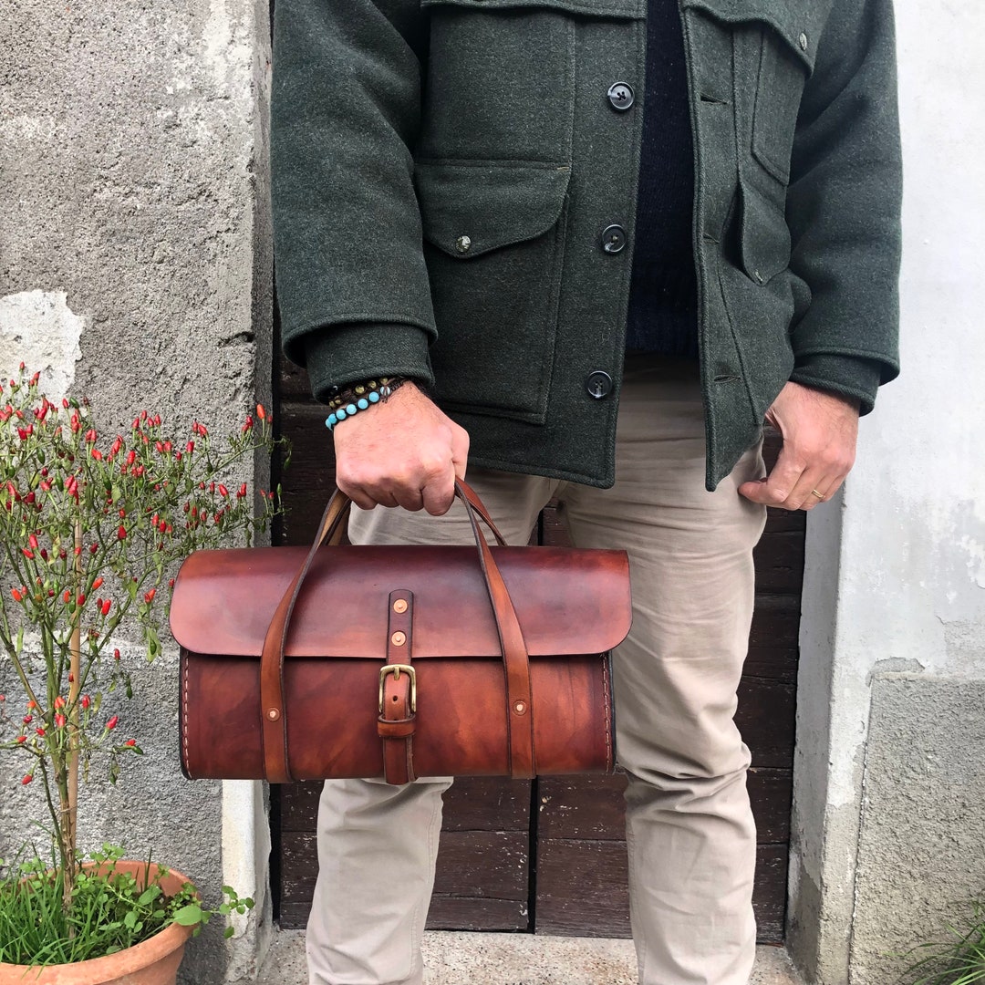 Heavy Leather Tool Bag, Indestructible, Leather Briefcase for Men ...