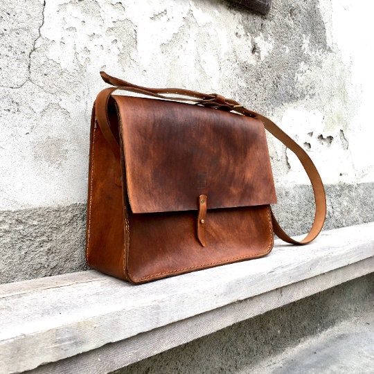 Shoulder Bag, Brass Cufflink Closure - Etsy