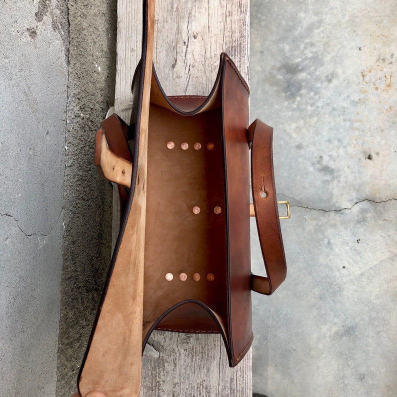 Heavy Leather Tool Bag, Indestructible, Leather Briefcase for Men ...