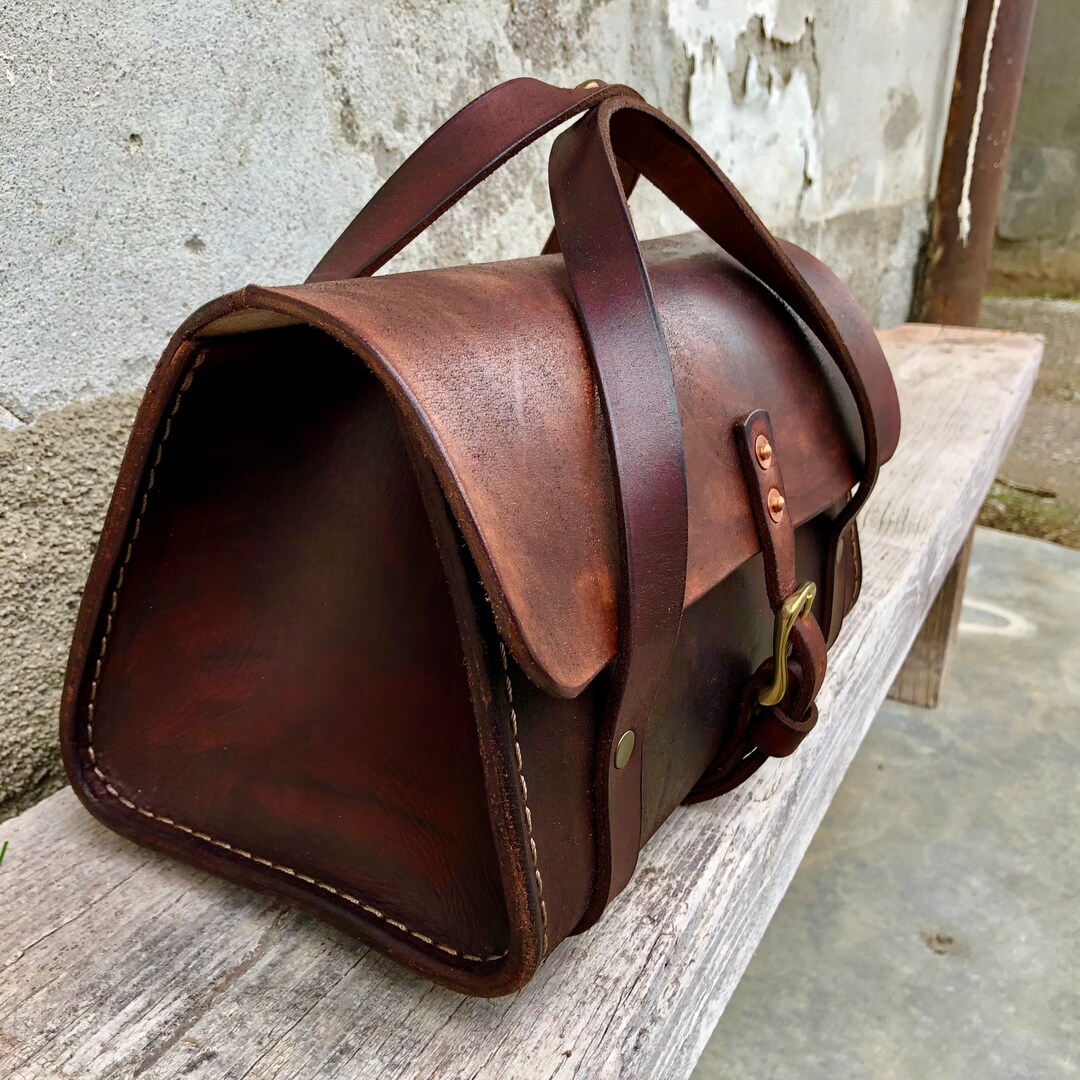 Heavy Leather Tool Bag Indestructible Leather Briefcase for - Etsy