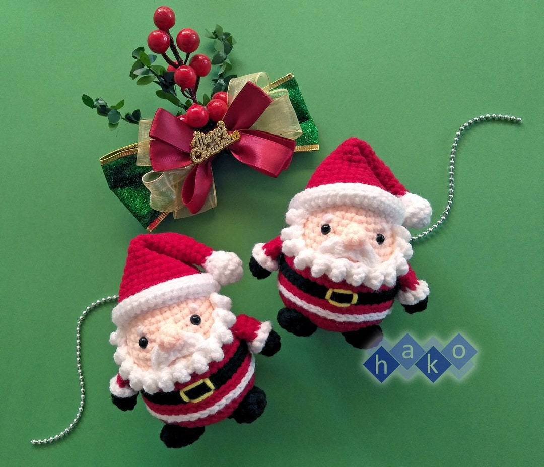 Mini Santa Claus Crochet Pattern (PDF) by Hako Amigurumi - Etsy