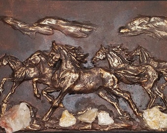 Bas Relief Horses - Etsy