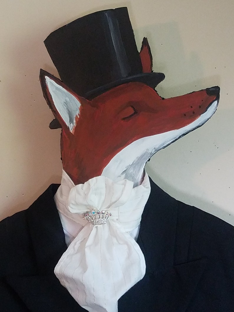 SNOOTY FOX Head Wooden Cut Out Hand Painted Faces LEFT About - Etsy