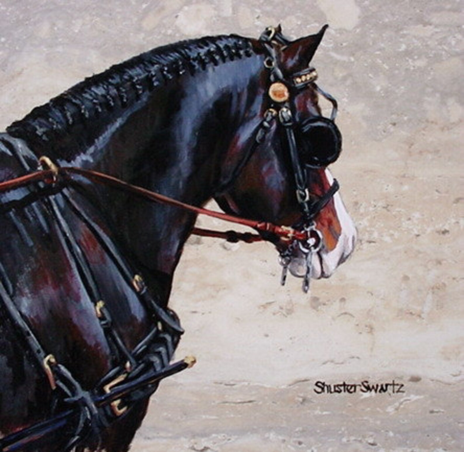 WELSH PONY in Harness Signed Print Matted Ready to Frame 11x14 Horse ...
