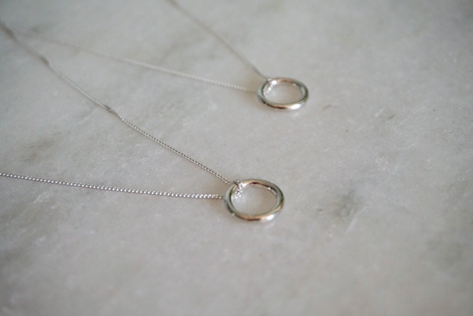 DONUT necklace sterling silver by STICKTAILS | Etsy