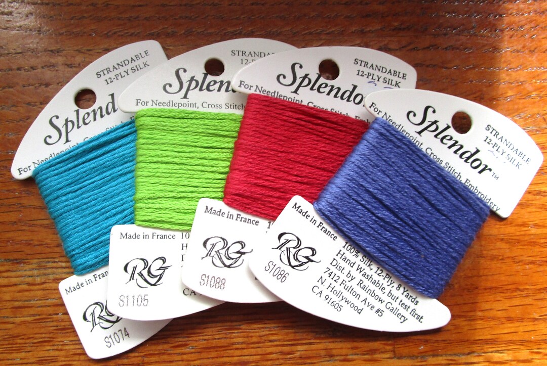SPLENDOR SILK THREAD by Rainbow Gallery 1062 1158 - Etsy