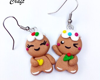 Gingerbread Man Ring Handmade in Polymer Clay | Etsy