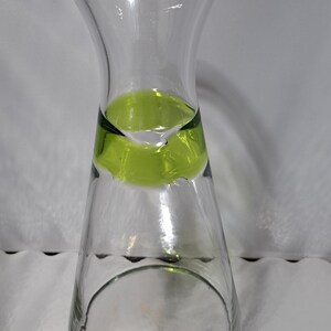 Super FRESH Hand-made Tall, Blown Glass Flask or Vase With a Seriously ...