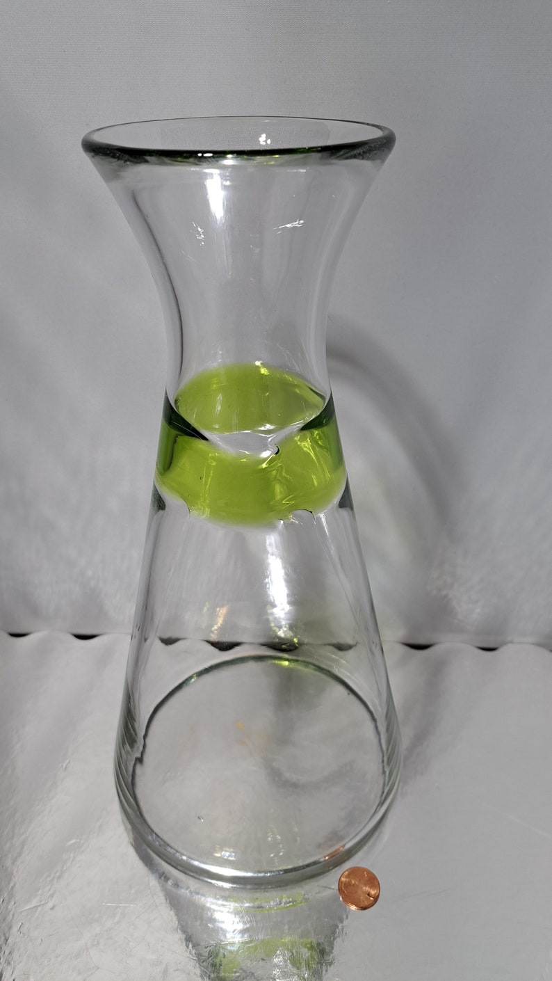 Super FRESH Hand-made Tall Blown Glass Flask or Vase With a - Etsy