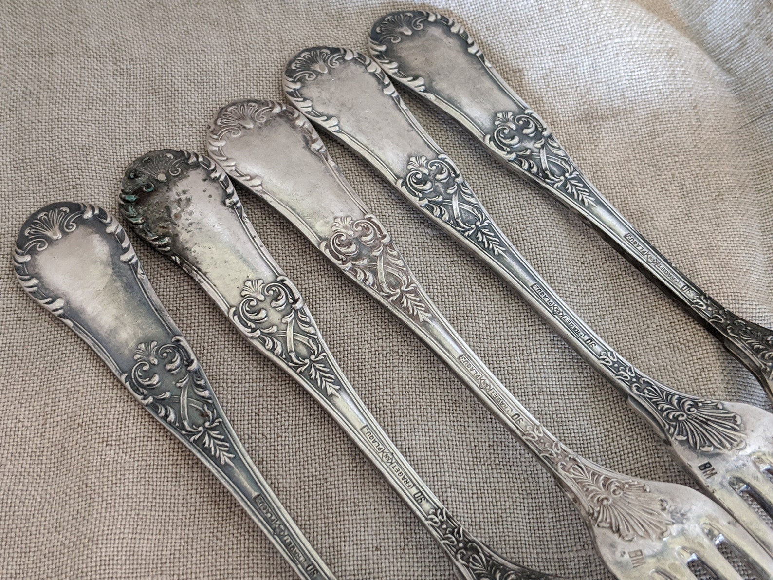 Antique 19th Century French J. Fraget Plaque BM Silverplate | Etsy